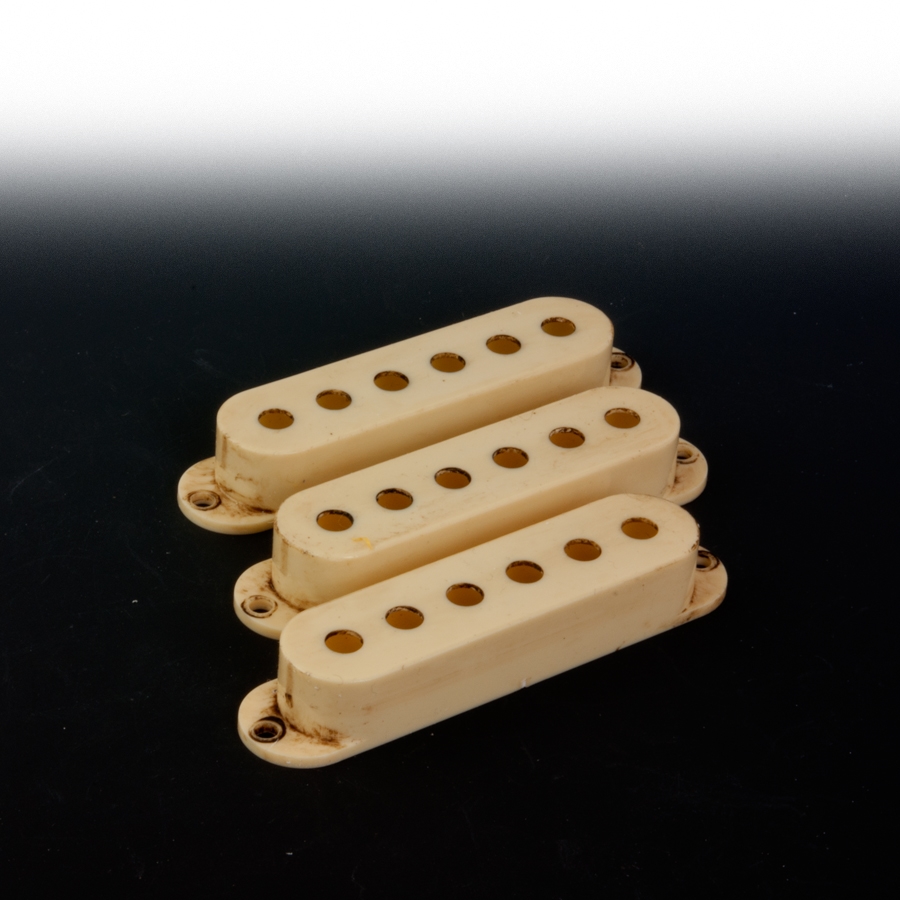 Vintage Relic Set of Aged Creme/Ivory Pickup Covers :: Charles Guitars