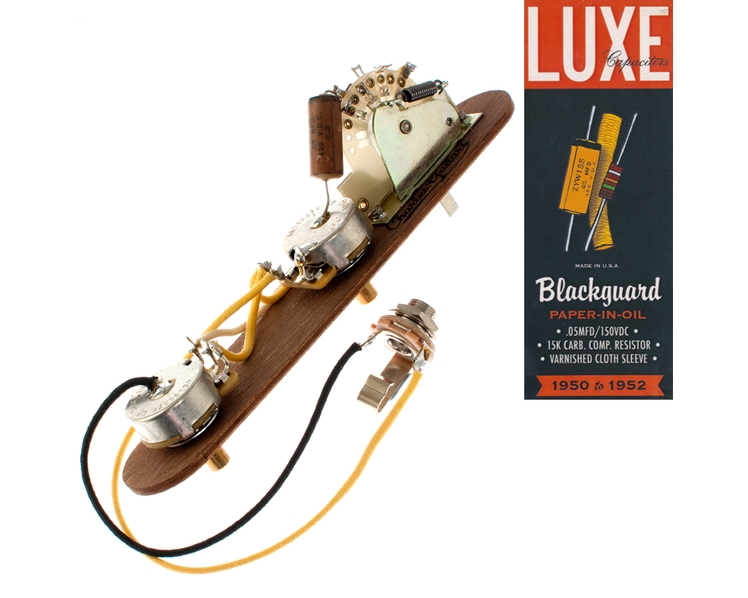 Luxe Blackguard Tele 1950 - 1952 Pre-Wired Kit :: Charles Guitars