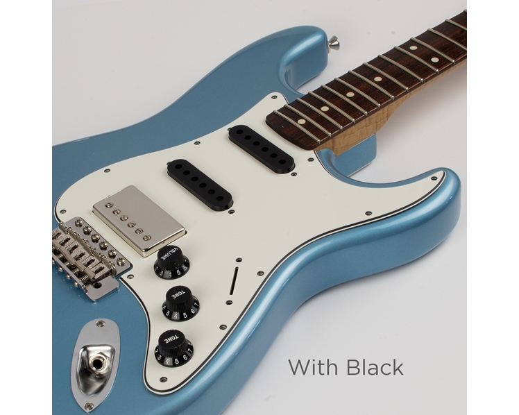 Pre-Wired HSS Parchment Pickguard :: Charles Guitars
