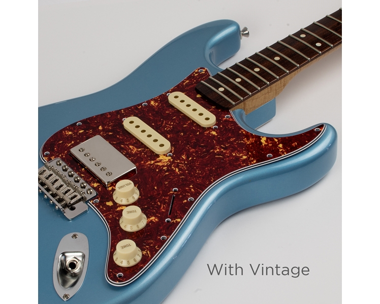 Pre-Wired HSS Red Tortoise Pickguard :: Charles Guitars