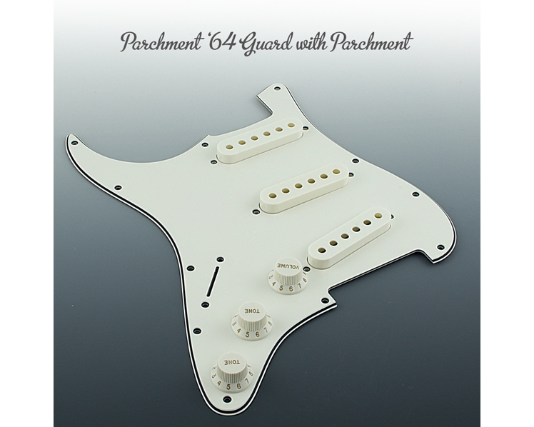 S Type '64 Wide Bevel Parchment Pickguard LEFTY :: Charles Guitars