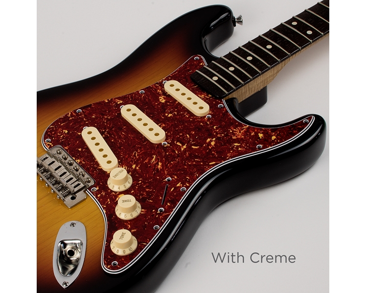 Pre-Wired Red Tortoise Pickguard :: Charles Guitars