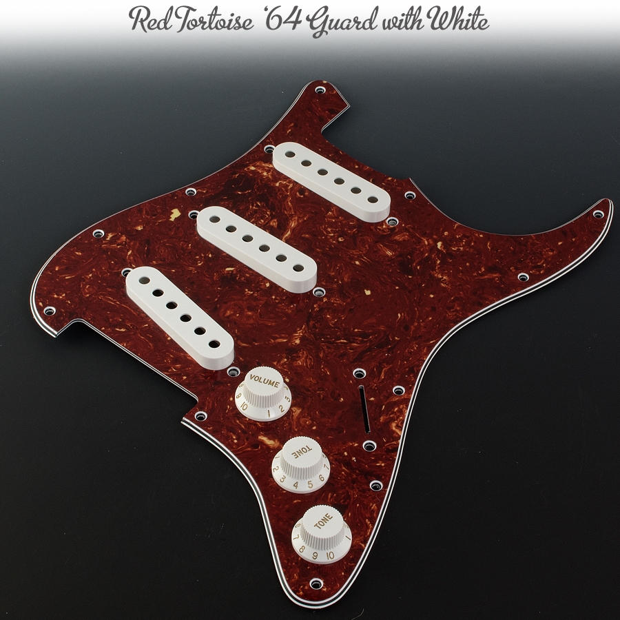 S Type '64 Red Tortoise Pickguard :: Charles Guitars