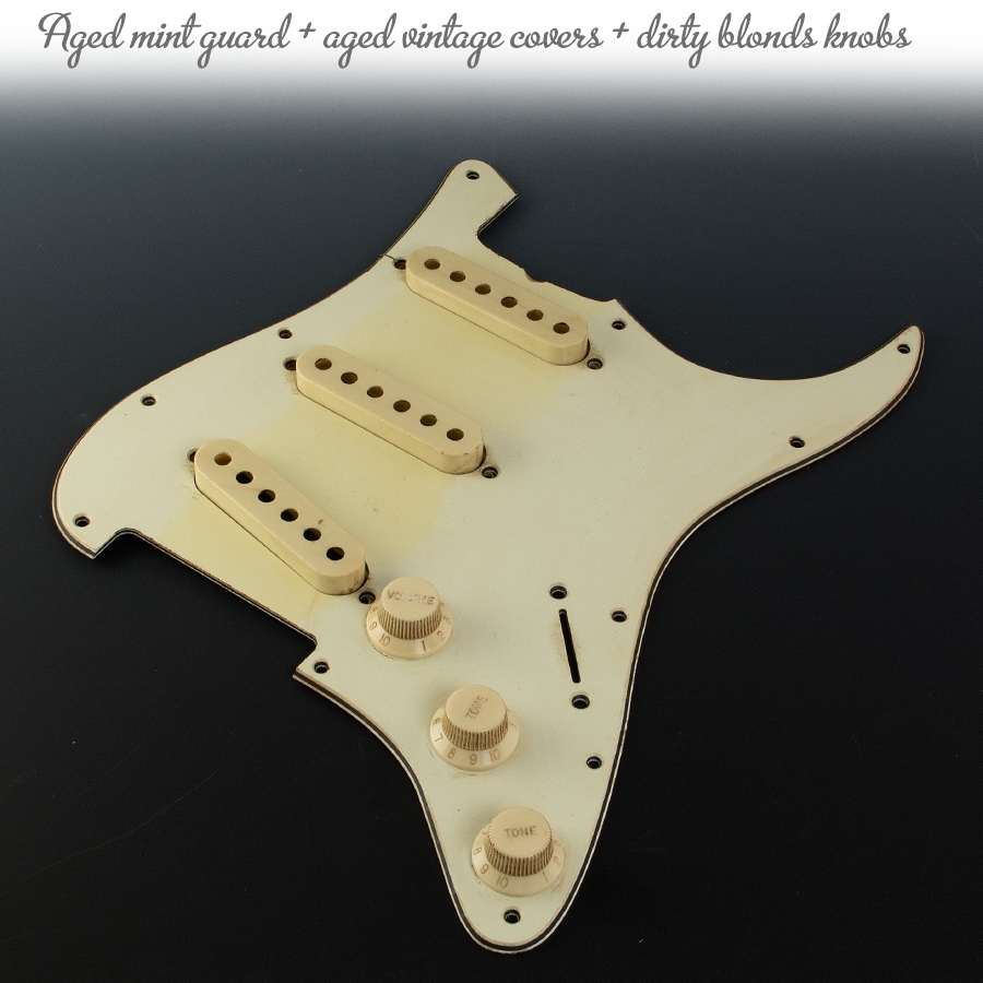 Vintage Relic Aged '64 Wide Bevel Mint Pickguard :: Charles Guitars