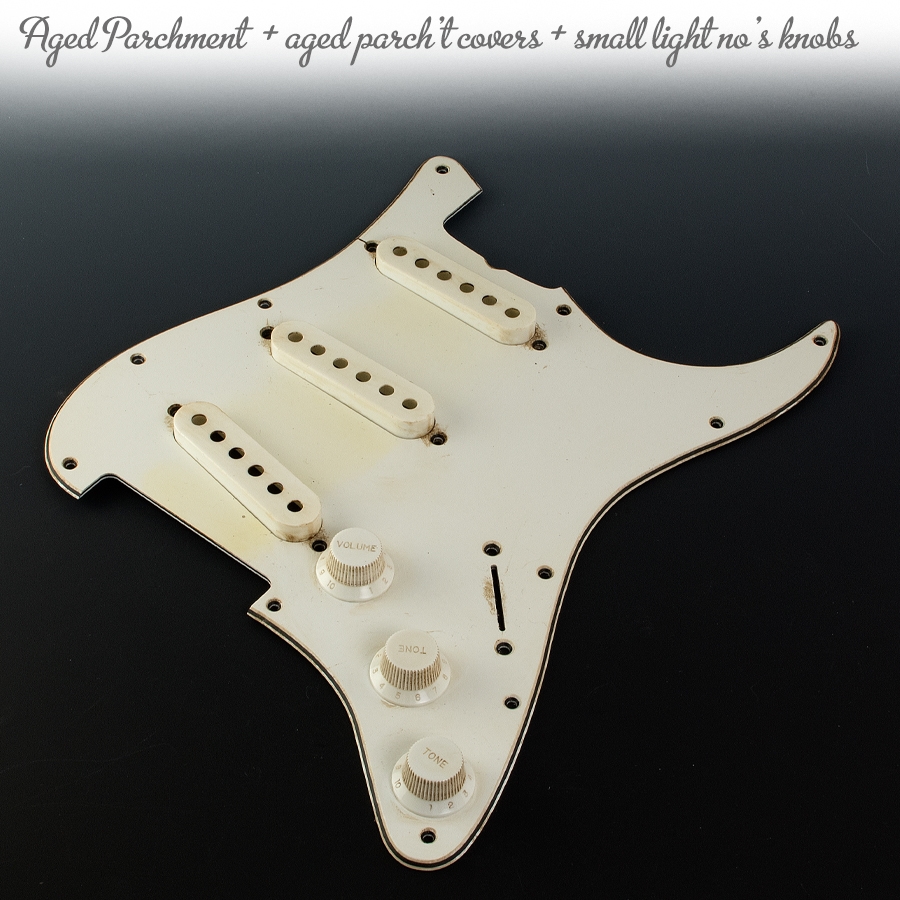 Vintage Relic Aged '62 Wide Bevel Parchment Pickguard :: Charles Guitars