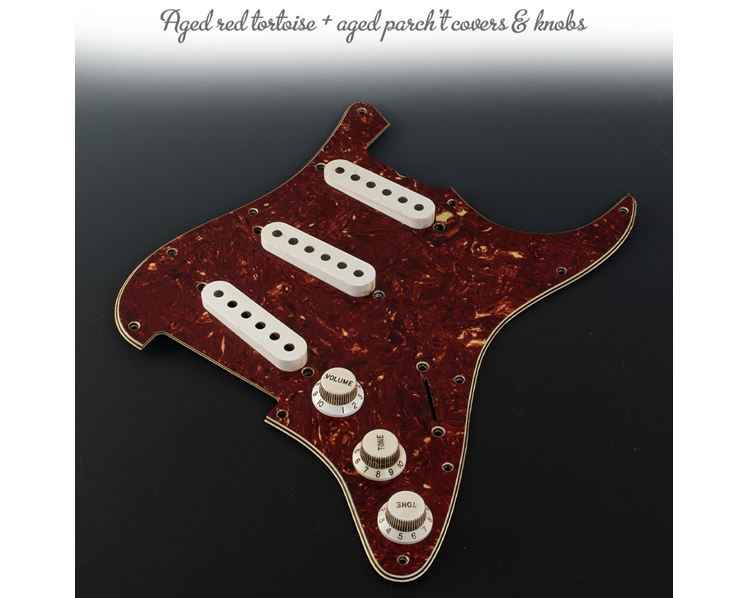 Vintage Relic Aged '64 Red Tortoise Pickguard :: Charles Guitars