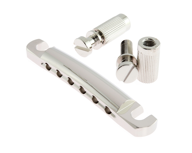 ABM 3020NA Stop Bar Tail Piece Aluminium Nickel :: Charles Guitars