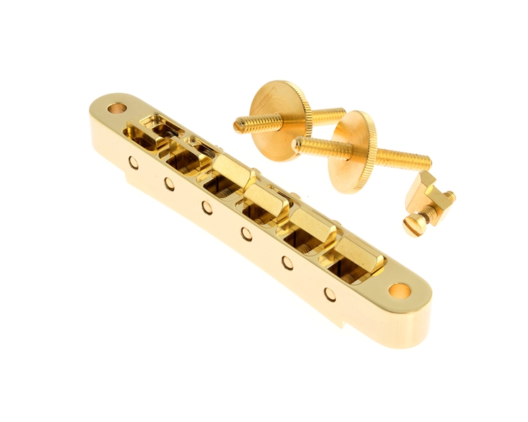 ABM 2500G-RE Bell Brass ABR-Style Gold Bridge Kit :: Charles Guitars