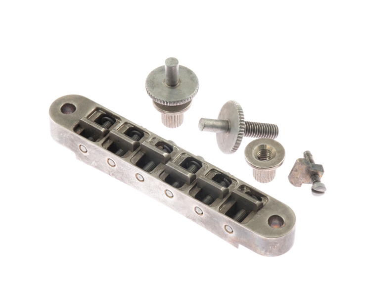 ABM 2504N Bell Brass Nashville Stone Aged Nickel Bridge Kit :: Charles ...