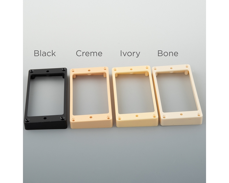 Humbucker Mounting Rings Creme Flat or Curved :: Charles Guitars