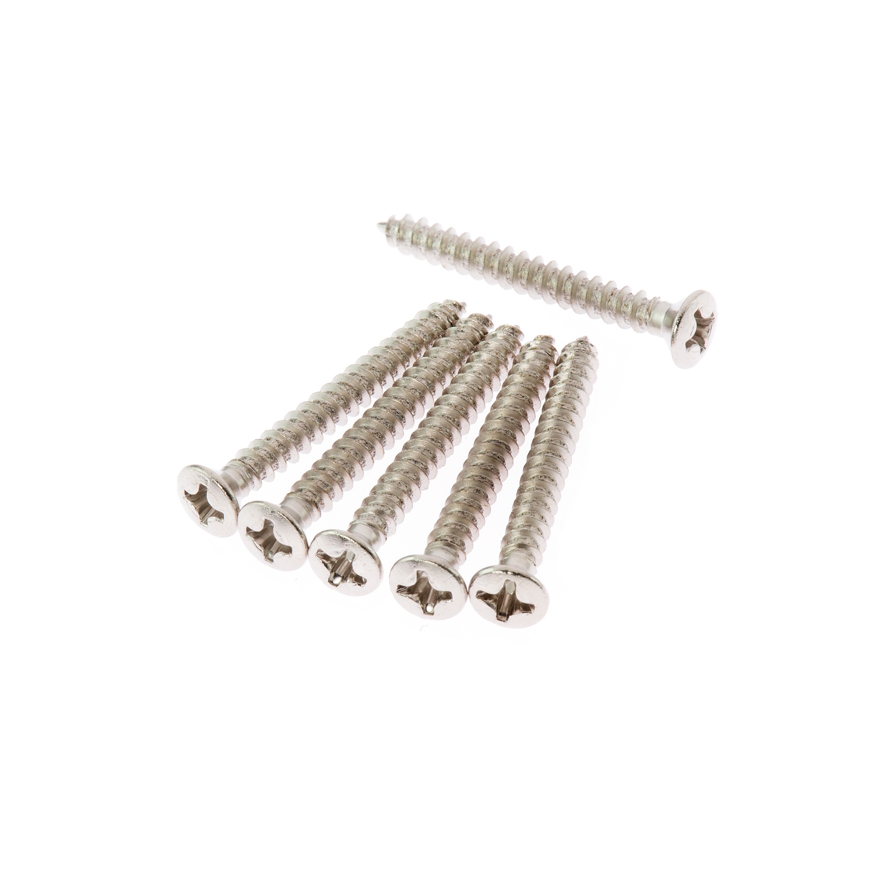 Strat/Tele Strap Button Screws in Nickel Plate Long :: Charles Guitars