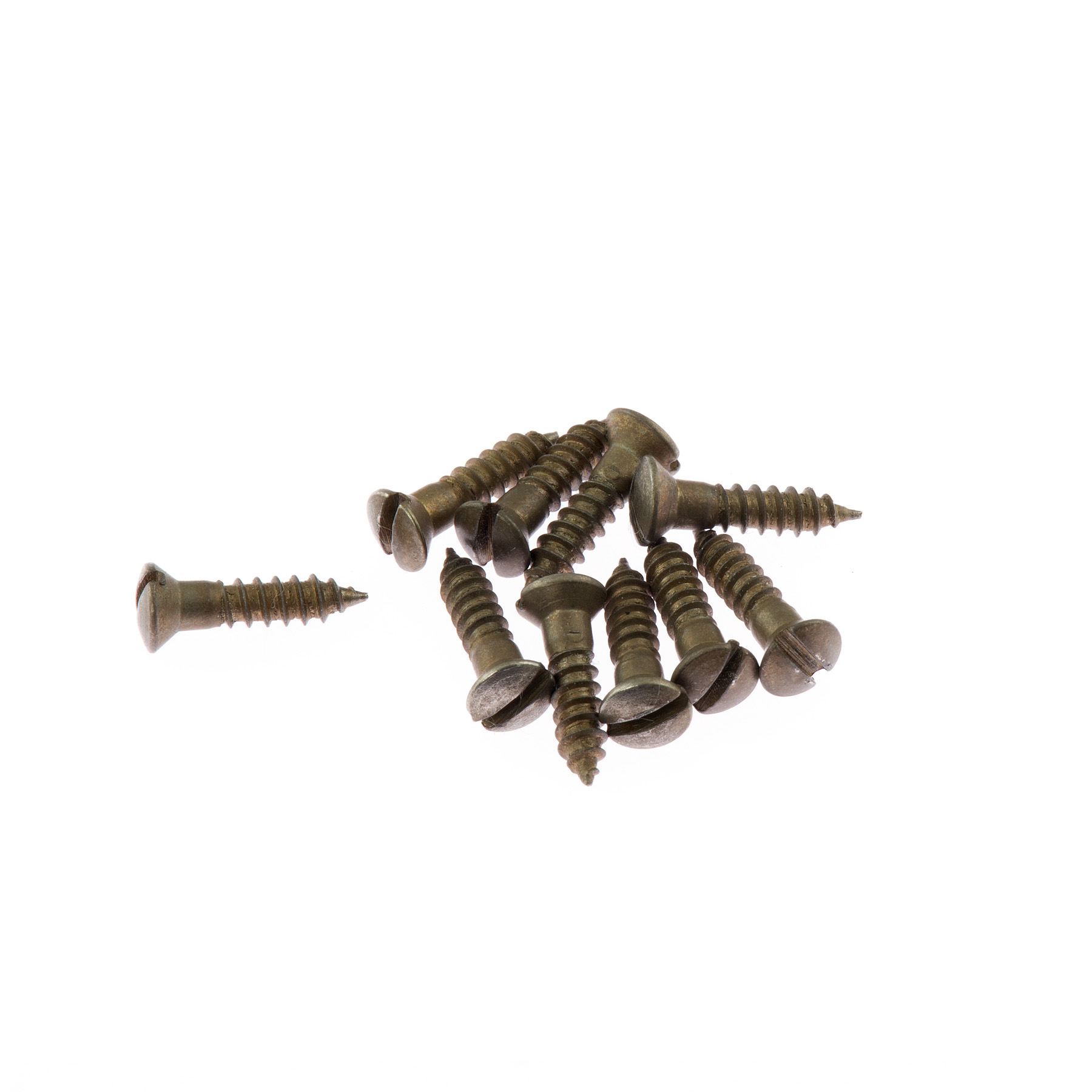 Vintage Relic De-Shined Strat/Tele Pickguard Screws Slot Head ...