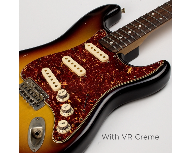 Vintage Relic Set of Aged Creme/Ivory Pickup Covers :: Charles Guitars